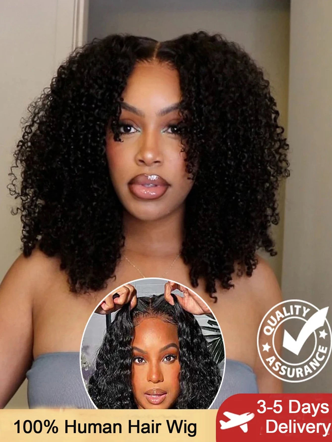 Perruque Afro Kinky HD Sans Colle – Elysia Hair